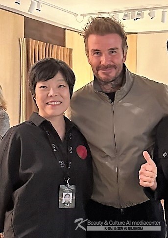 Beckham and Paul Smith Make a Surprise Visit to London's LVS Gallery