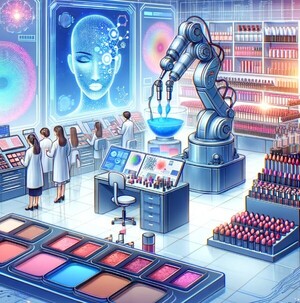 Cosmax Produces Eyeshadow and Blusher Using AI Technology